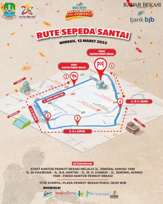 Simak, Rute Sepeda Santai – Jalan Sehat dan Kegiatan Senam Bersama Fun ...